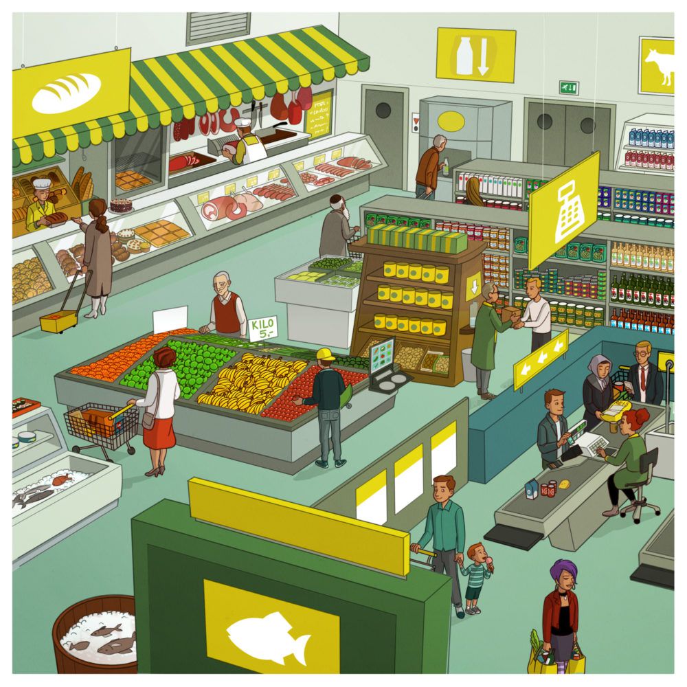 Zoekplaat supermarkt – ComicHouse